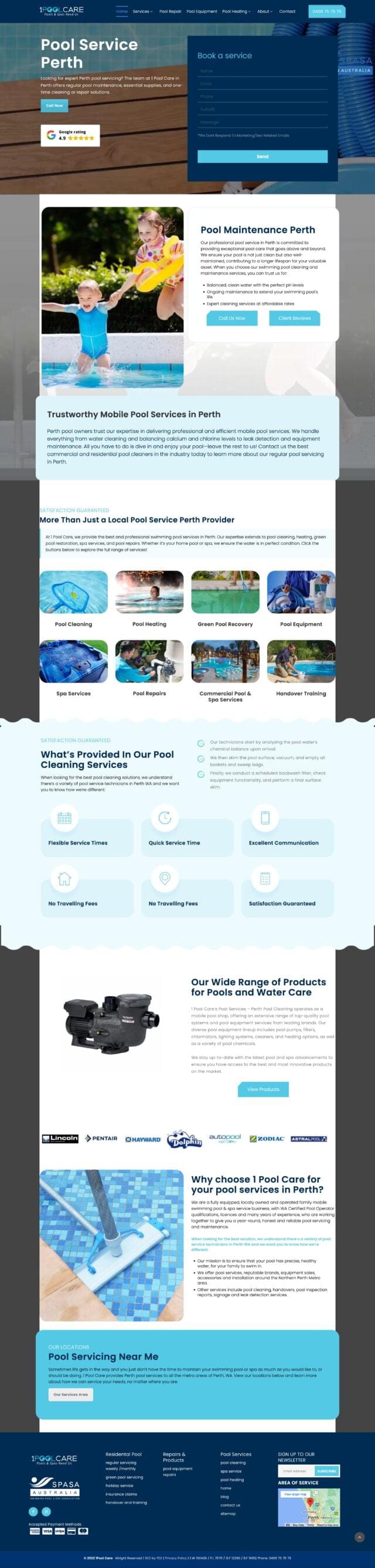 1 Pool Care - Perth Digital Edge